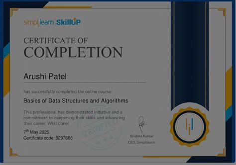 Datastructures Algorithms Programming Certification Computerscience Arushi Patel