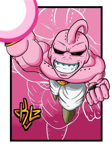 Super Buu Lineart Por I Drew Super Buu While Waiting In The Work Truck