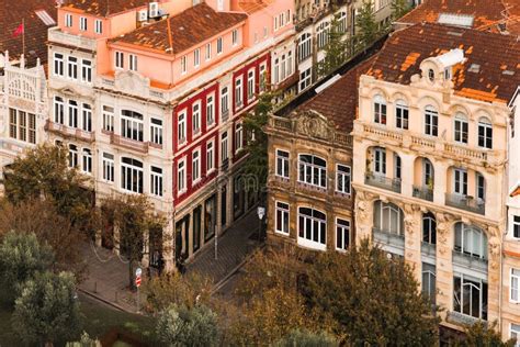 Traditional Historical Portuguese Architecture Houses Stock Image Image Of Architecture Front