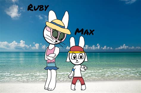 Max And Ruby At The Beach By Johnnythewolf07 On Deviantart