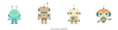 Cute Smiling Funny Robot Chat Bot Stock Vector Royalty Free 2583603403 Shutterstock