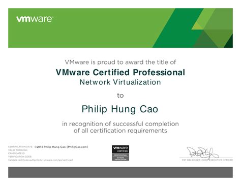 Vmware Certified Professional Network Virtualization Vcp Nv Dr Philip Cao