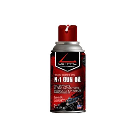 Lethal® No 1 Gun Oil Firearm Lubricant 2 Oz Protects And Prevents