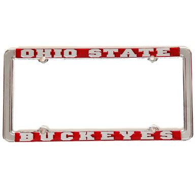 Metal Ohio State Buckeyes License Plate Frame College Traditions
