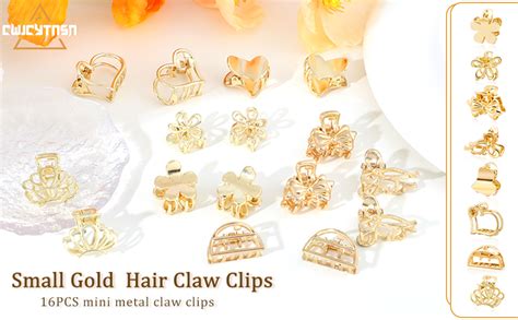 Cwjcytnsn 16pcs Small Hair Clips Metal Hair Claw Clips