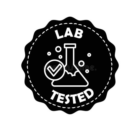 Lab Tested Label Stock Vector Illustration Of Test 266621362