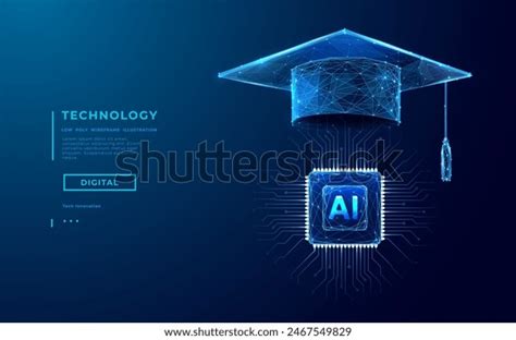 Ai Education Machine Learning Background Abstract Stock Vector Royalty