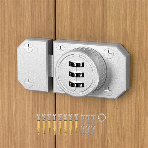 Mebantoo Cabinet Lock With Combination 3 Digit Password Closet Door