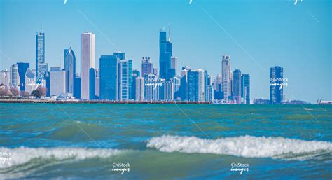 Chicago Skyline Beach