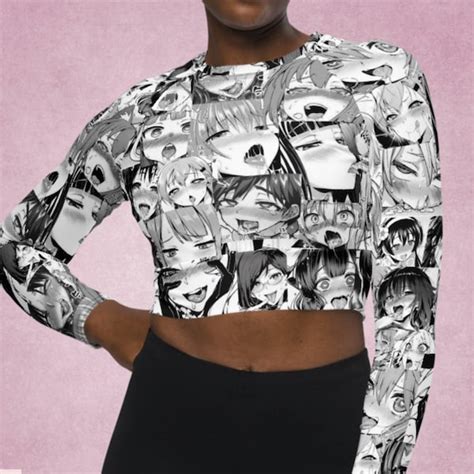 Ahegao Anime Crop Etsy