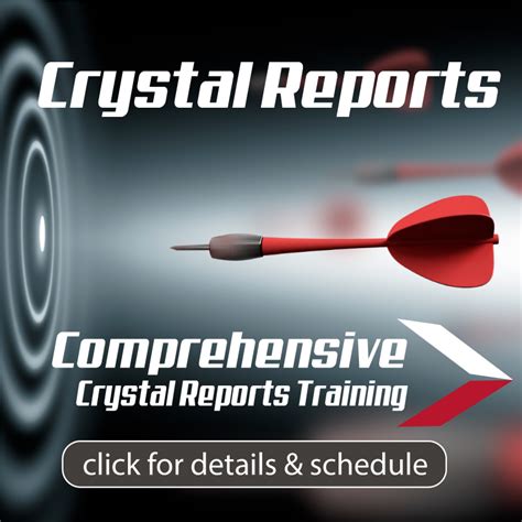 Comprehensive Crystal Reports Private Training Crystal Reports Training Online