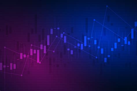 금융 시장 외환 거래 그래픽 개념에서에서 촛불 스틱 그래프 차트 증권 거래소 시장 투자 재정 및 무역 거래 플랫폼입니다 벡터