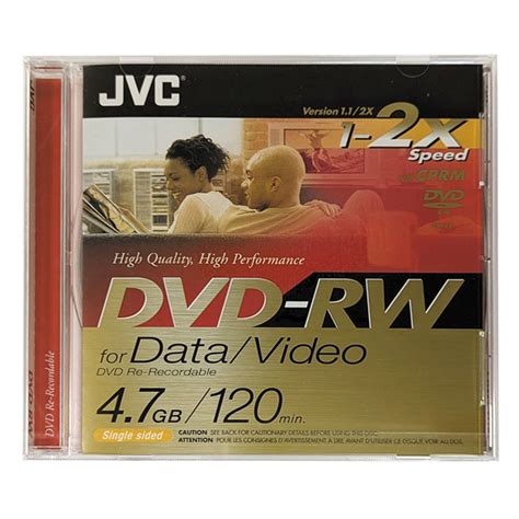 Jvc 12cm Dvd Rw 4 7gb Retro Style Media