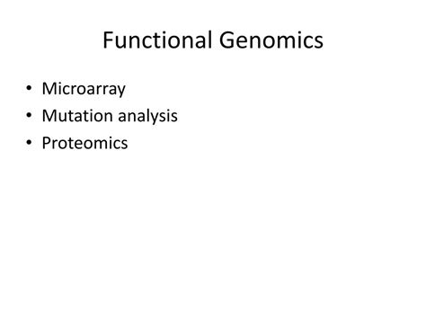 ppt microbial functional genomics powerpoint presentation free