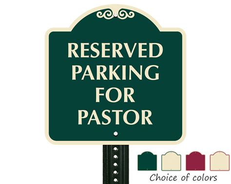 Designer Church Parking Signs From Myparkingsign