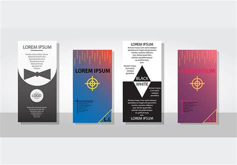 포스터 전단지 팜플렛 브로셔 커버 벡터의 집합 Ai Eps Uidownload