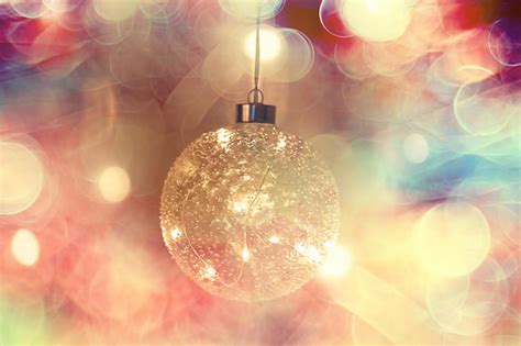 Premium Photo Christmas Ball Background New Year Christmas