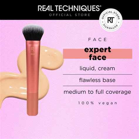 Real Techniques Expert Face Makeup Brush Liquid Cream Foundation