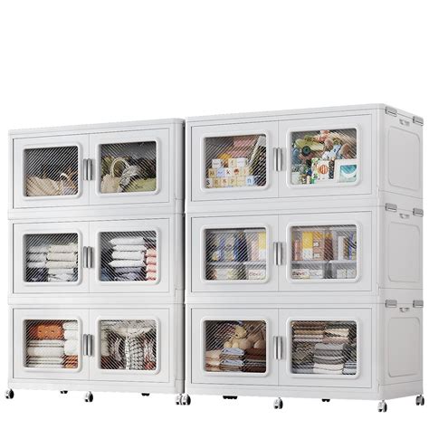 Broview Storage Bins 450gal Extra Large Stackable Foldable Storage