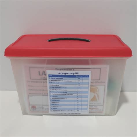 Laryngectomy Emergency Kit Critical Care Airway Management