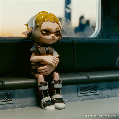 Just A Sleepy Inkling Taking The Early Morning Train R Splatoon