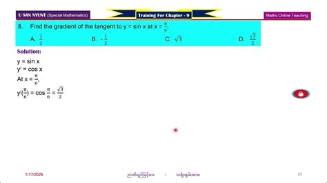 Training For Chapter 9 Part 4 Section A Additional Exercises Youtube