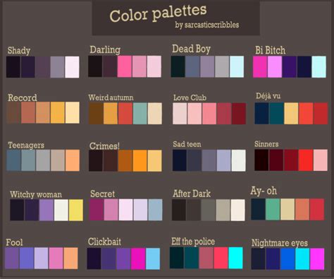 Art School Dropout Color Palette Challenge Color Palette Design