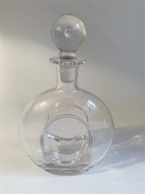 Round Glass Decanter With Crystal Stopper For Sale At 1stdibs