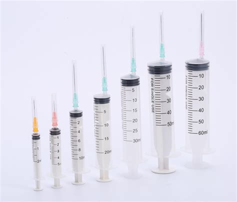 Standard Syringe Sizes