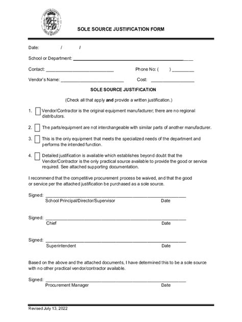 2022 2026 Md Ccbe Sole Source Justification Form Charles County