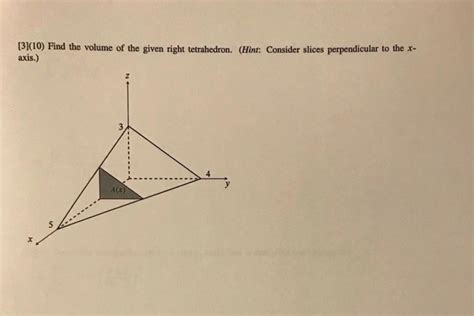 Solved Find The Volume Of The Given Right Chegg