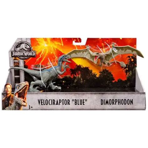 Jurassic World Fallen Kingdom Attack Pack Velociraptor Blue Action