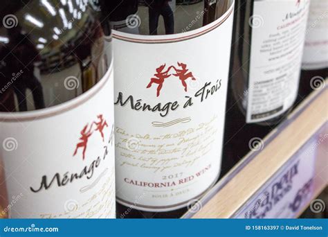 Menage A Trois Wine Bottles Editorial Photography Image Of Terroir