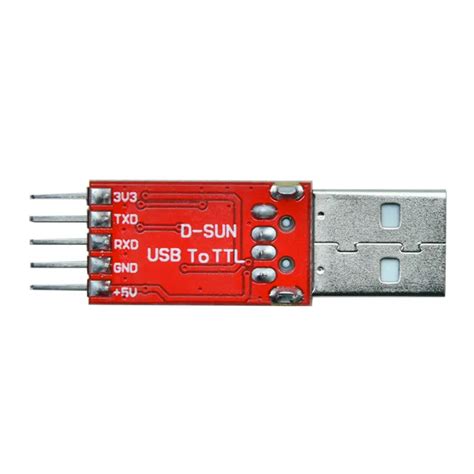 cp2102 usb 2 0 to ttl uart serial converter module 5 pin makers