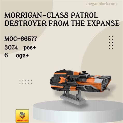 Moc Factory Block 66577 Morrigan Class Patrol Destroyer From The