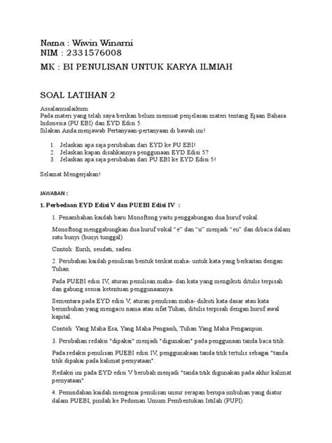Wiwin Winarni Latihan Soal 2docx 1683898818 Pdf