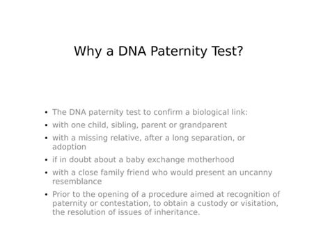 Paternity Testing Services Waco Ppt
