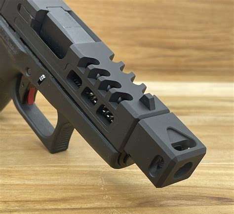 Micro Muzzle Brake Comp Glock 43 17 19 26 Springfield Hellcat 12x28