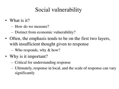 Ppt Social Vulnerability Powerpoint Presentation Free Download Id