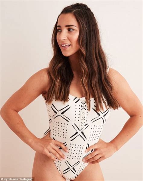 Aly Raisman Poses In Swimsuit For Aerie Campaign Daily Mail Online