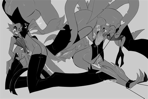 Rule 34 2boys Asmodeus Helluva Boss Ass Up Balls Bent Over Clothed