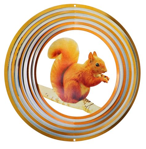 Squirrel Wind Spinner 12 Spin Art Wind Spinners