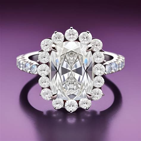 Premium Ai Image Diamond Weeding Women Ring