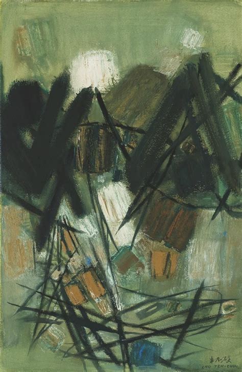 0056朱德群绘画作品集油画图集tif格式油画超高清大图原图扫描真迹全图书画图片下载