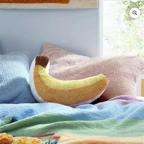 Mainstays Bedding Mainstays Banana Shaped Pillow Yellow And Brown