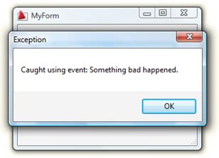 Catching Exceptions Thrown From Dialogs Inside AutoCAD Using NET Through The Interface