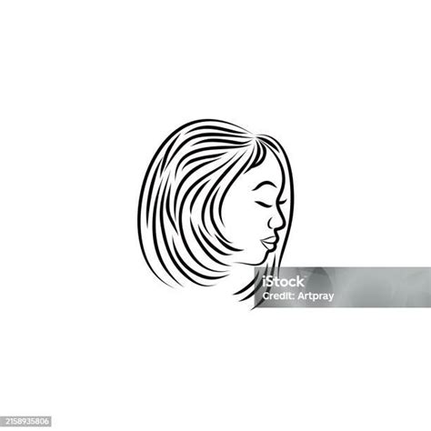Black Afro Girl In Short Hair Styles Stock Illustration Download