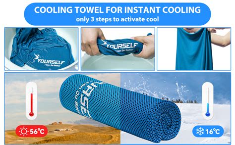 Syourself Cooling Towel Cooling Towels For Neck40 Inch X 12 Inch Ice