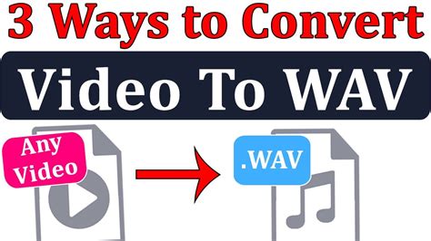 Video To Wav Audio Converter In Pc Mobile Any File Format Video To