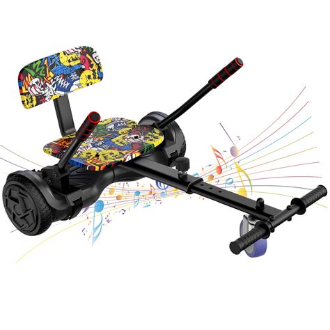 Cbd Hoverboard With Seat Attachment Combo 65 Two Wheel Hoverboards With Bluetooth Speaker And